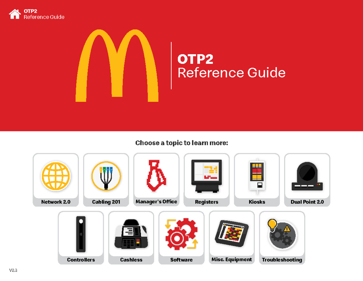 OTP2 Reference Guide - Tech Course for Managers Tier 2 Network Overview ...