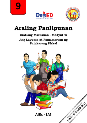 CO Q4 AP9 Module 5 Mga-Impormal-na-Sektor v2 - Araling Panlipunan Ikaapat na Markahan – Modyul 5 ...