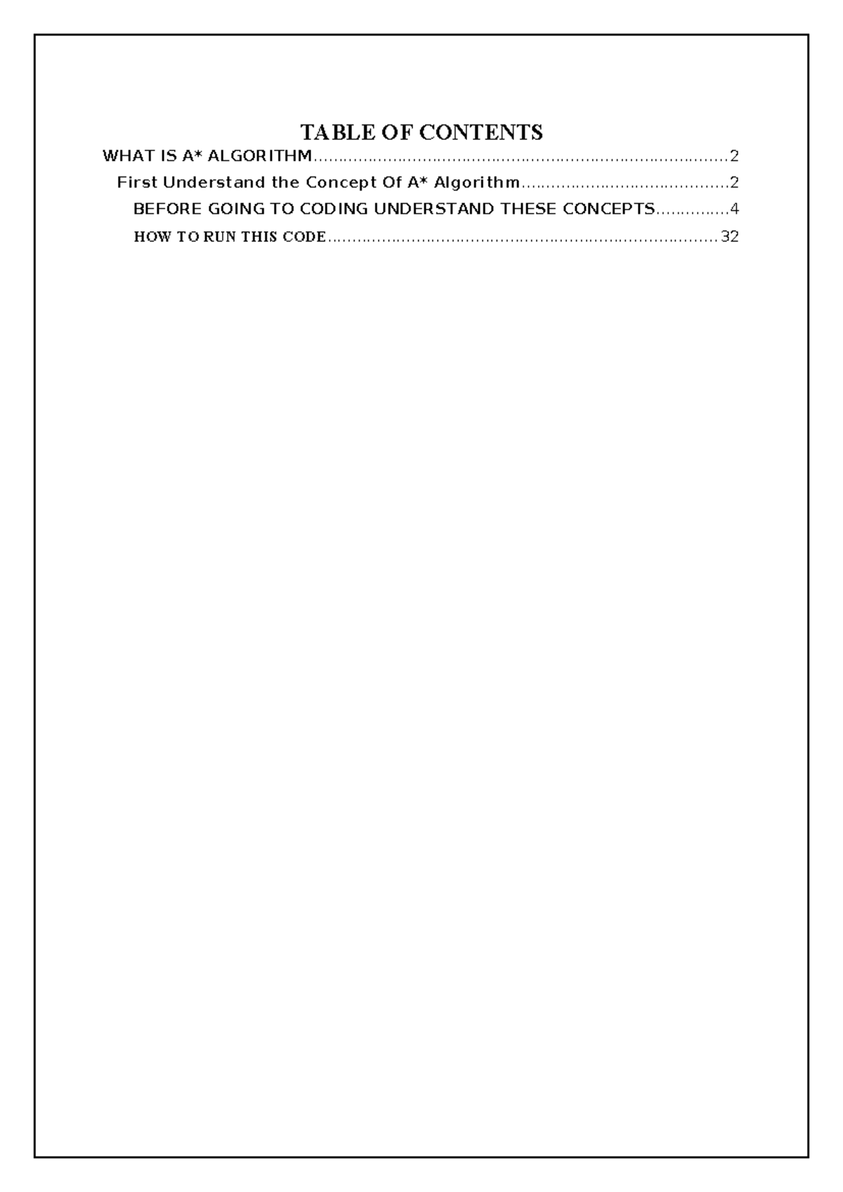 Astar Algorithm Overview and Implementation Guide (CS101) - Studocu