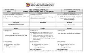 LESSON PLAN ABOUT UCSP - NUESTRA SEÑORA DE GUIA ACADEMY SENIOR HIGH ...