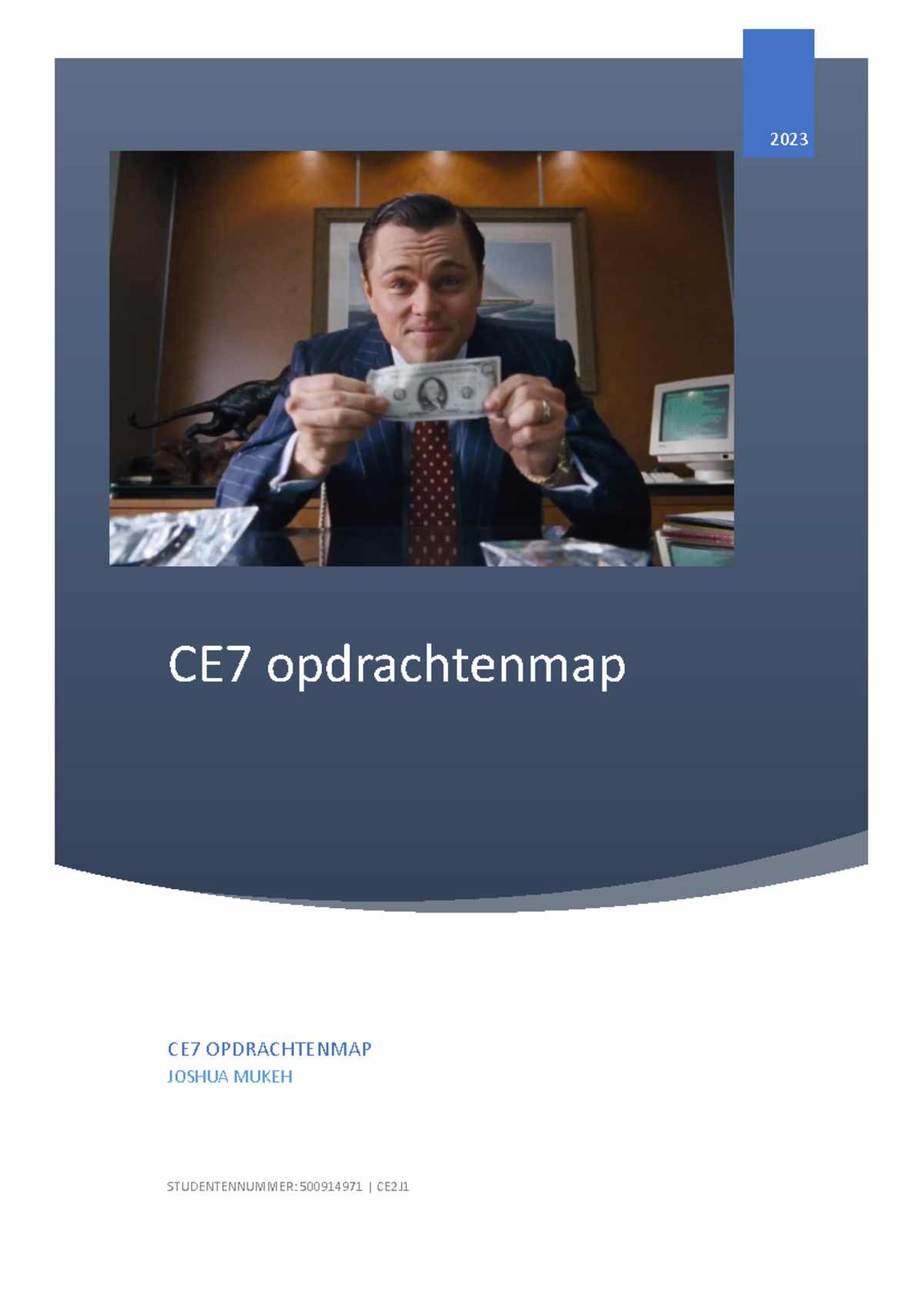 CE7 Opdrachtenmap: Sales en Accountmanagement Analyse 2023 - Studeersnel
