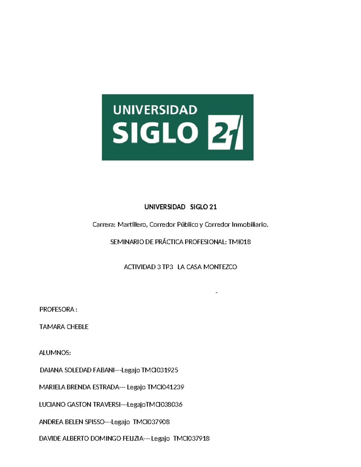 Tp3 La Casa Montezco Análisis De Subastas Judiciales Y Particulares
