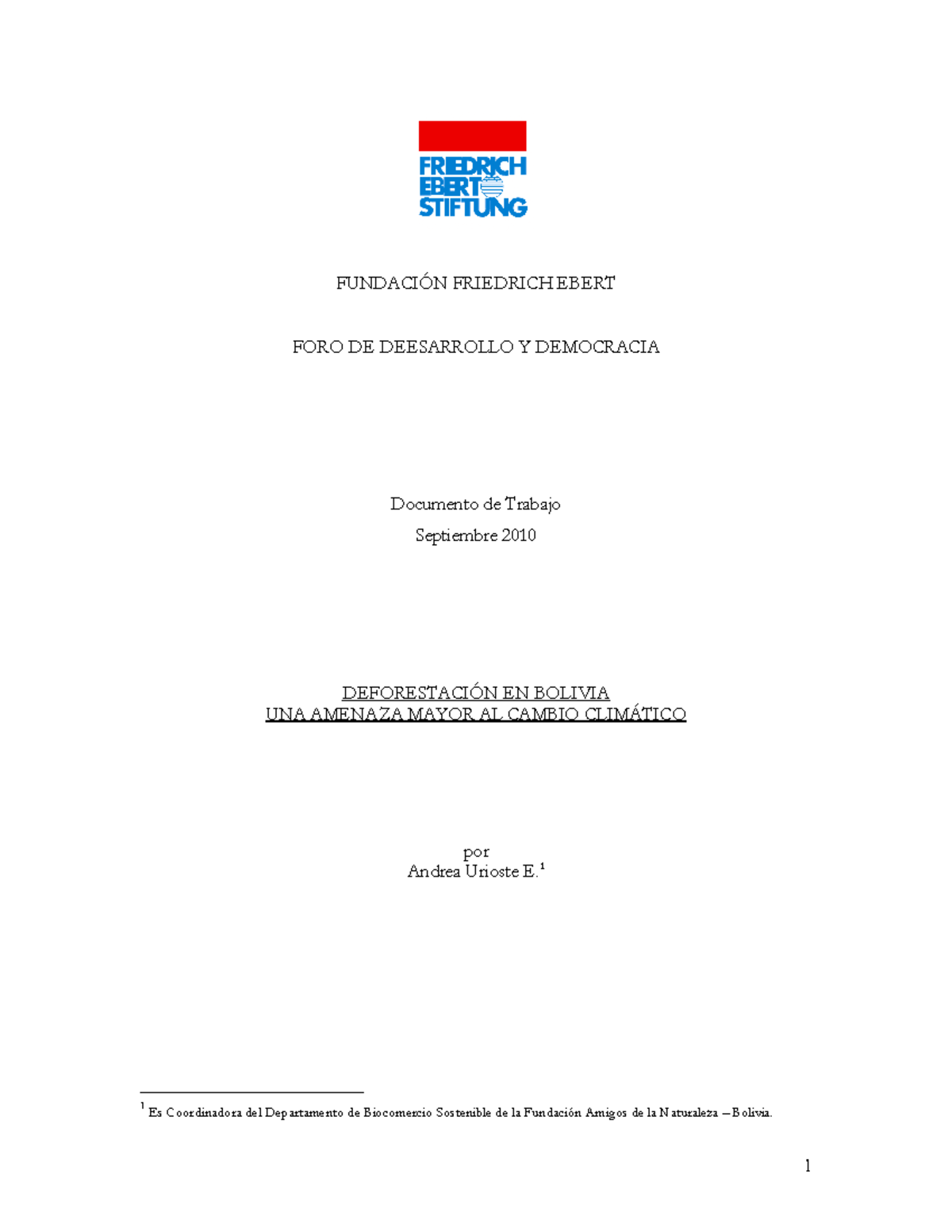 07570 - Gjtfhu - FUNDACIÓN FRIEDRICH EBERT FORO DE DEESARROLLO Y ...