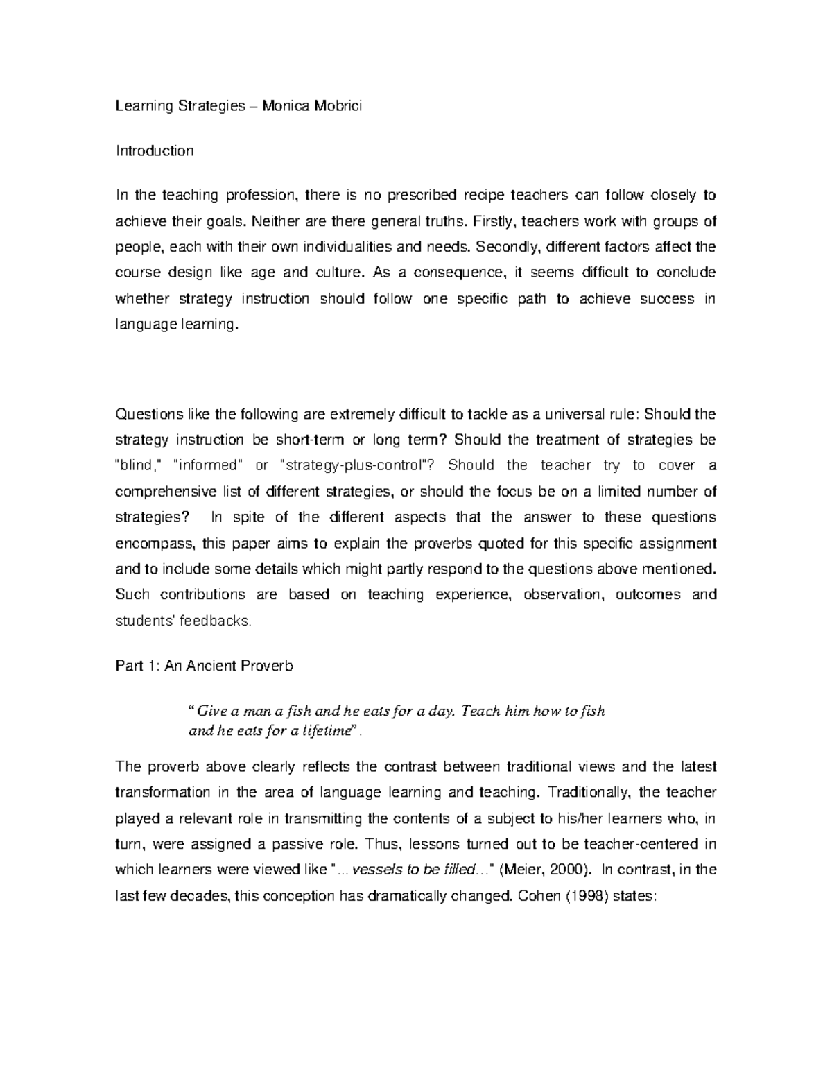 Learning Strategies for Language Instruction: A Comprehensive Guide ...