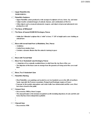 Chapter 2 Notes: Art and Culture of the Ancient Near East - The Ancient ...