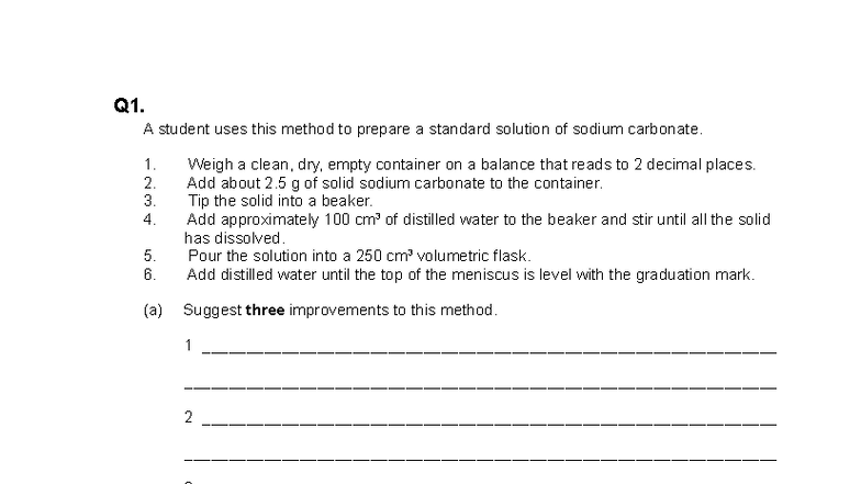 Sodium Carbonate Solution Preparation & Titration Methods (Chem 101 ...