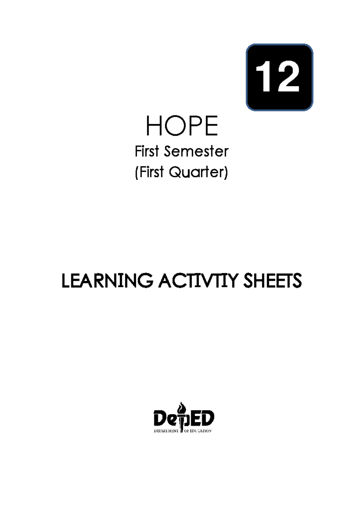 **HOPE 12 Learning Activity Sheets: Dance & Physical Health PE12 ...