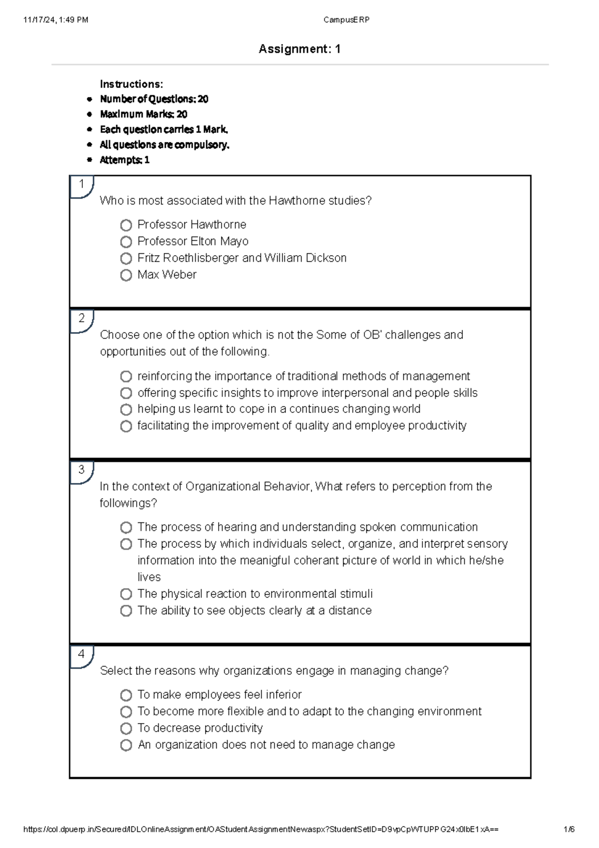 OB - OMBC JAN 24 ASSIGNMENT 1 & 2: Leadership & Change Management - Studocu