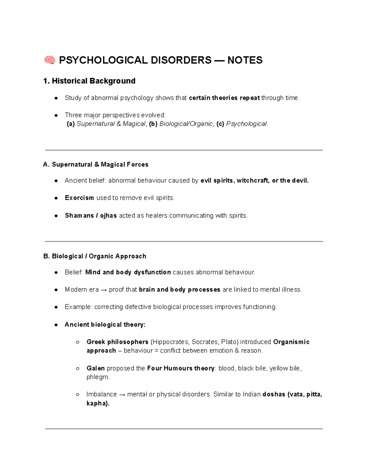 PSY 101: Psychological Disorders - Historical Background ...