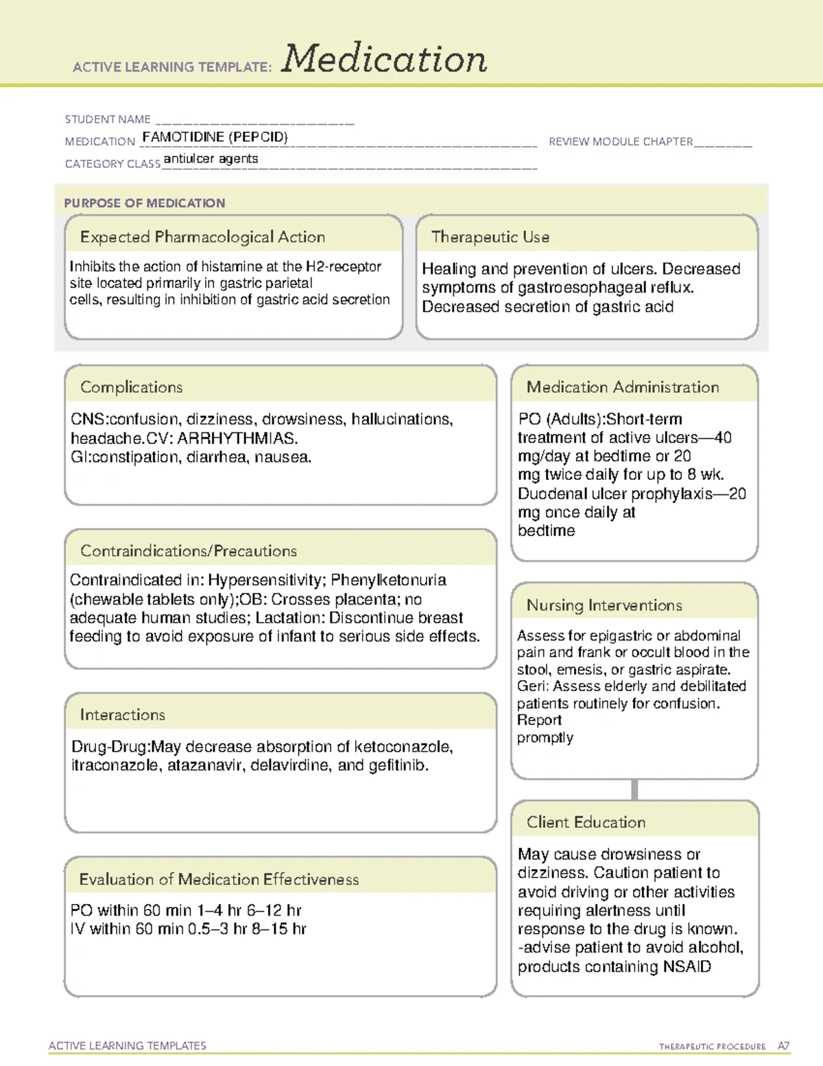 Misoprostol - ACTIVE LEARNING TEMPLATES TherapeuTic procedure A ...