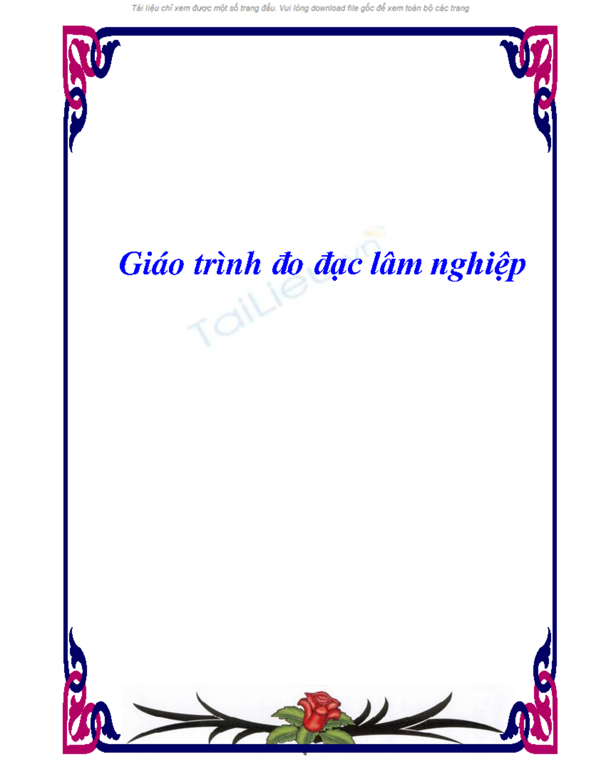 Giao trinh do dac lam nghiep wq8 - Giáo trình đo đạc lâm nghiệp I H C THÁI NGUYÊN TR NG I H C ...