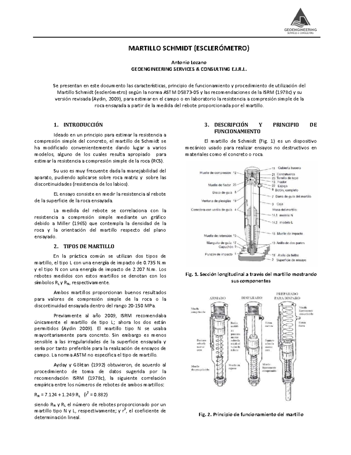 Martillo Schmidt (Esclerómetro) - Características y Procedimiento ASTM ...