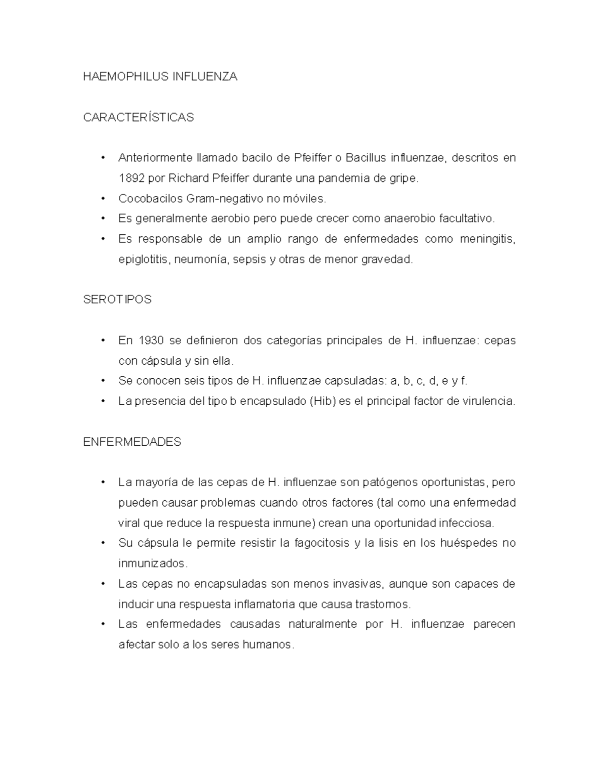 Haemophilus Influenza - HAEMOPHILUS INFLUENZA Anteriormente llamado ...