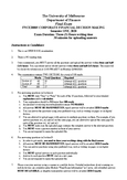 FNCE20005 - Melbourne - Corporate Financial Decision Making - Studocu