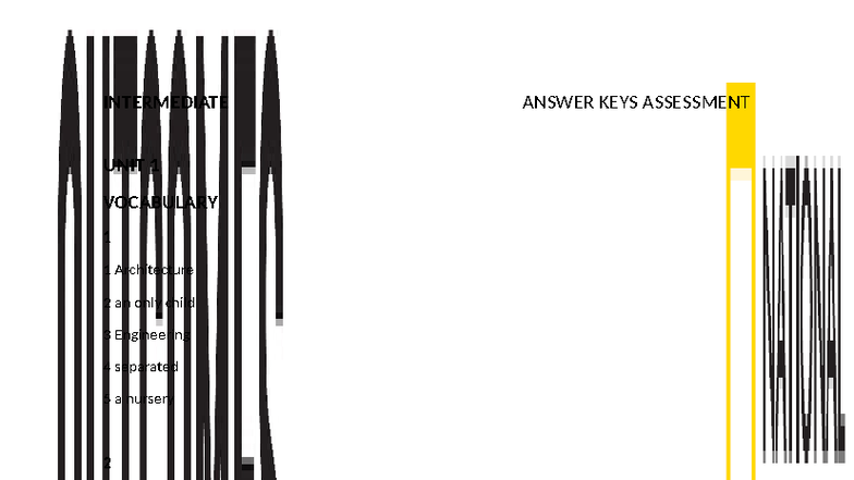 INTERMEDIATE ASSESSMENT TEST ANSWER KEYS (OUTCOMES 3E) - Studocu