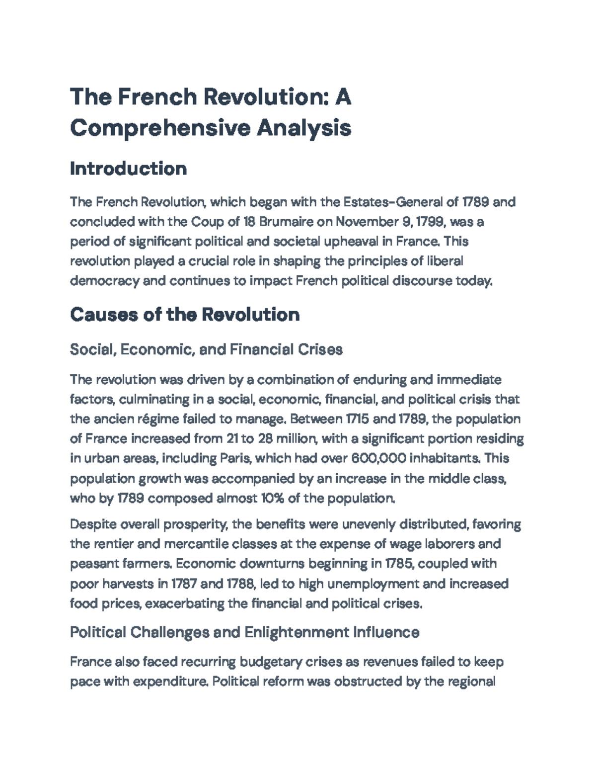 The French Revolution: Causes, Events, and Impact (HIST101 Lecture ...