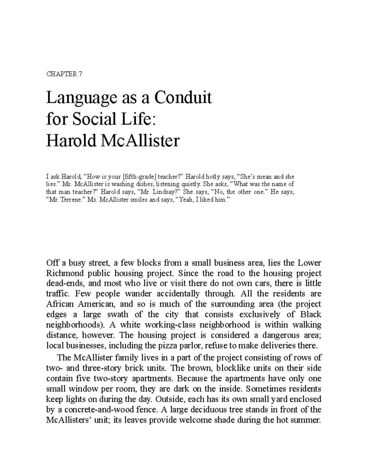 CHAPTER 7: Letting Harold Be 'Plain Old Harold' - Natural Growth in ...