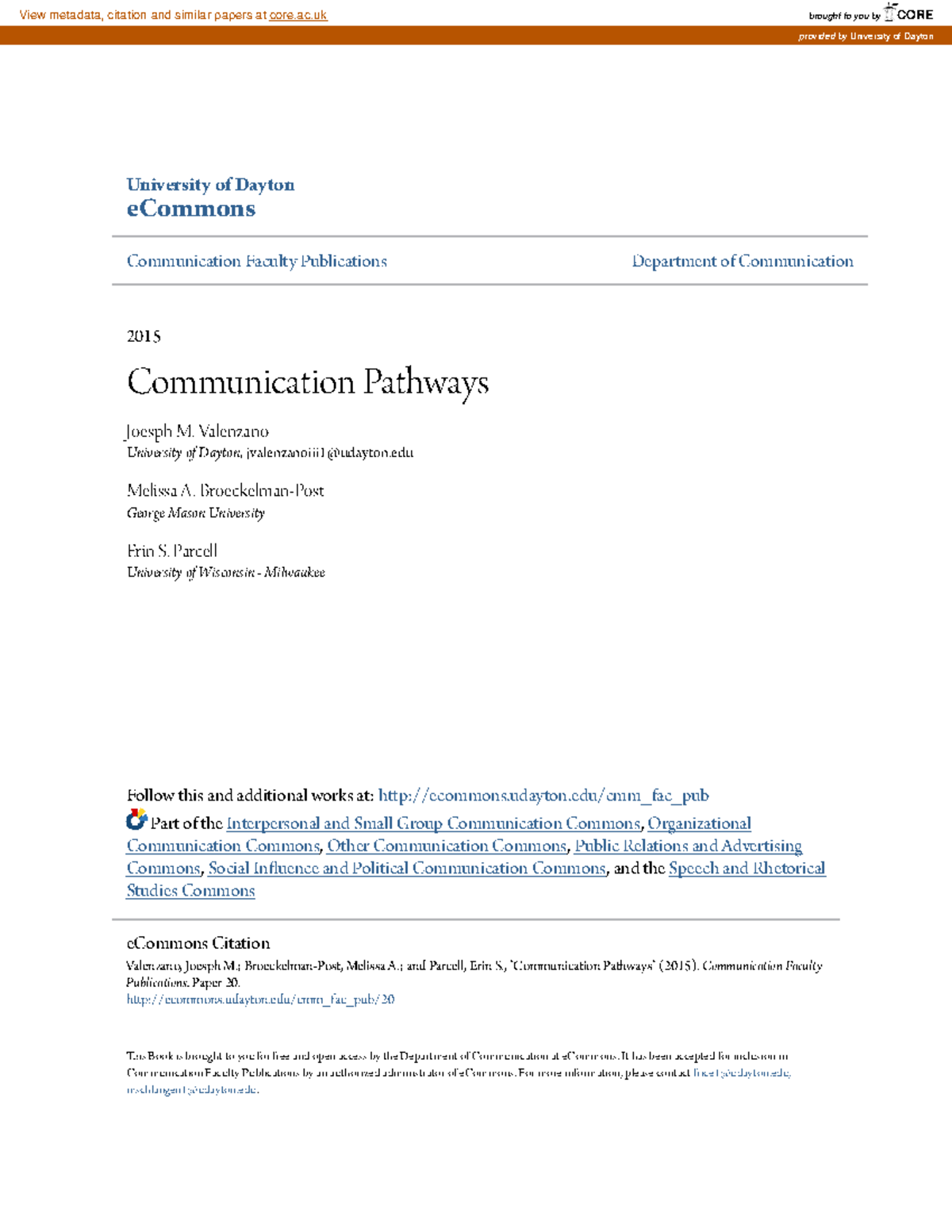 Communication Pathways: An Overview of Key Concepts and Theories - Studocu