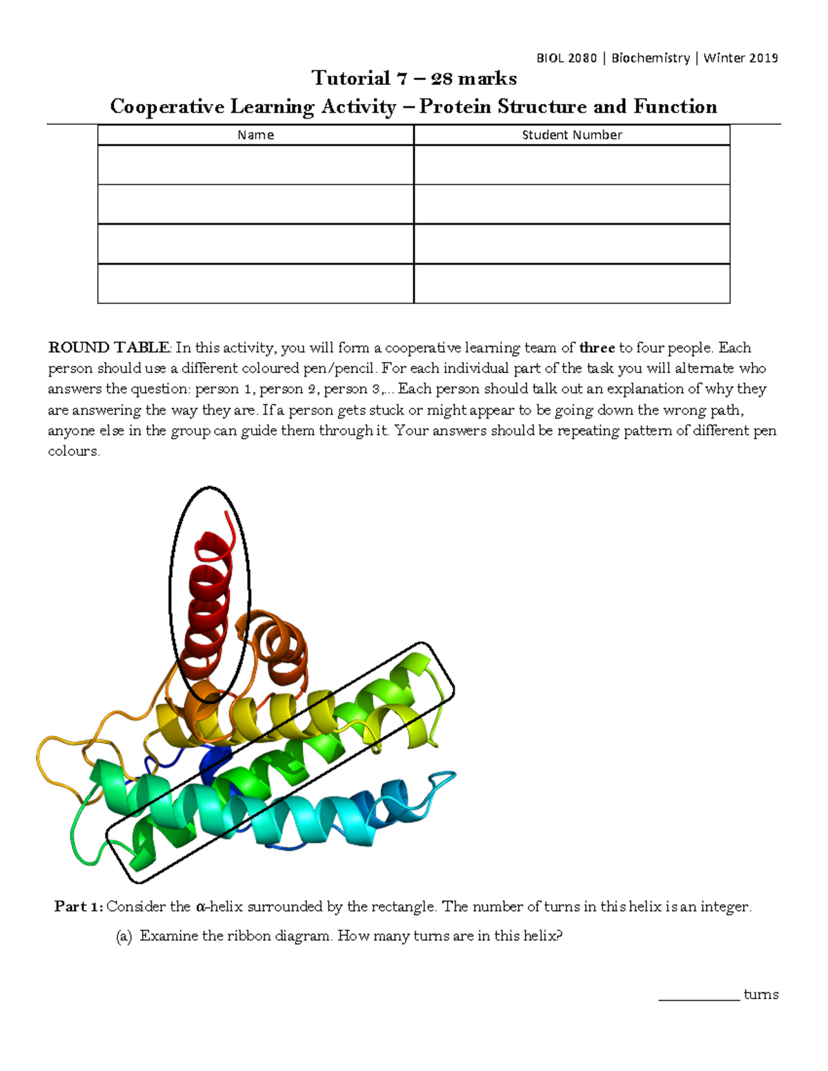 Tutorial 7 round table assignment - Tutorial 7 – 28 marks Cooperative ...