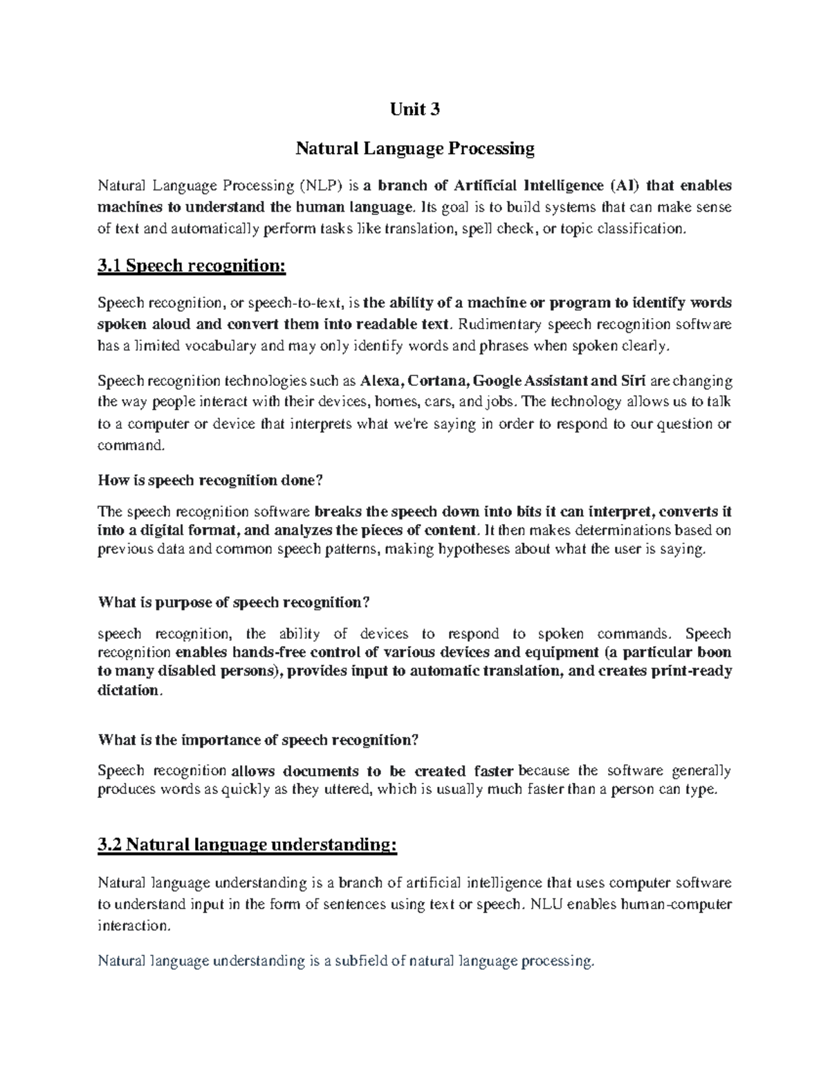 Natural language processing - Unit 3 Natural Language Processing ...