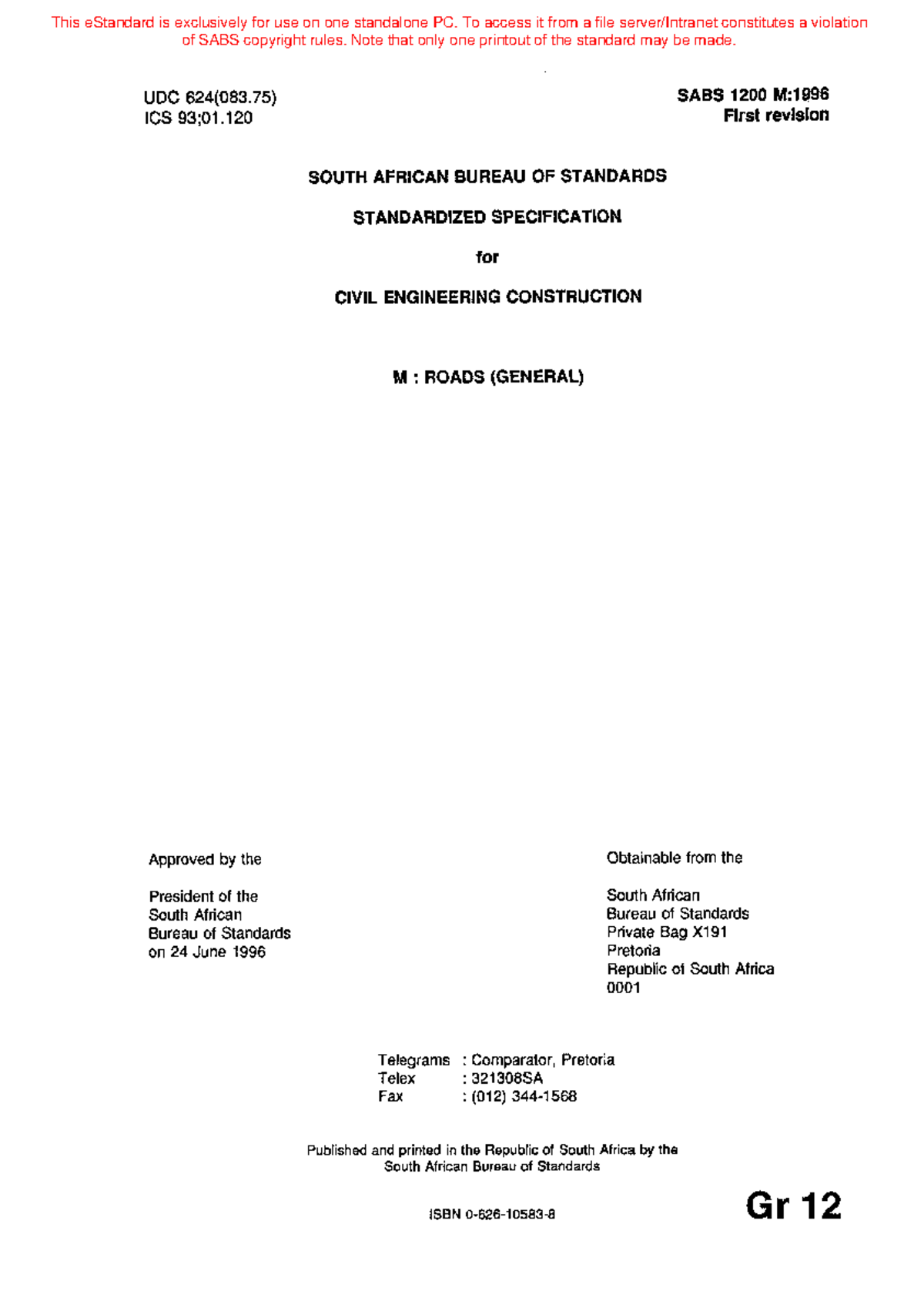 SANS1200M - Standardized Specification for Civil Engineering ...