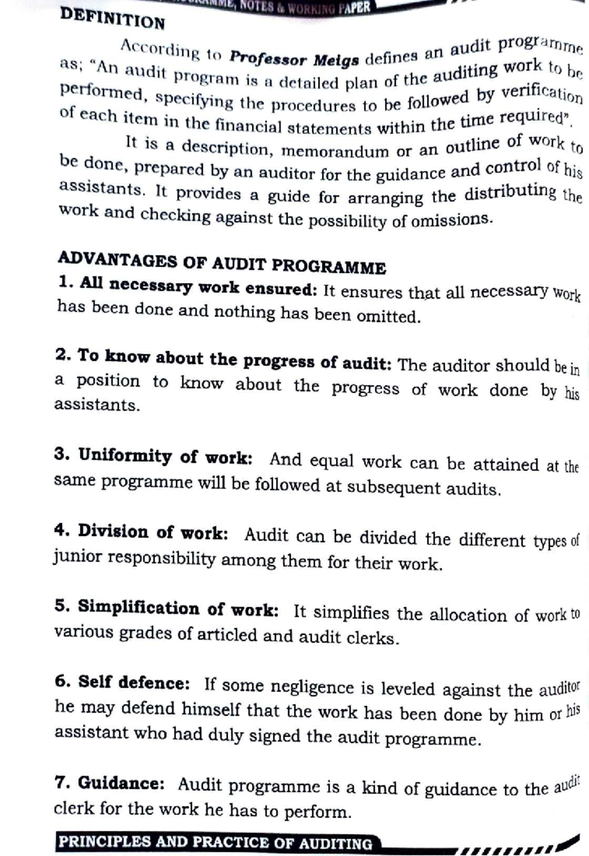 Audit Programme, Notebook & Files for Inter Students - PAP Notes - Studocu