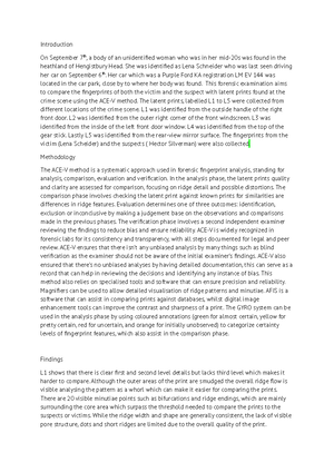 Crime scene processing - Crime scene processing Standard procedure for ...