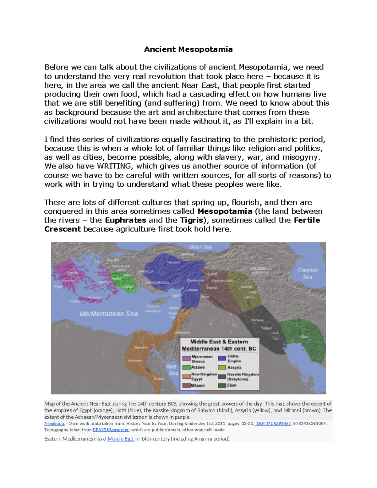 The Ancient Near East: The Rise of Civilizations and Writing - Ancient ...