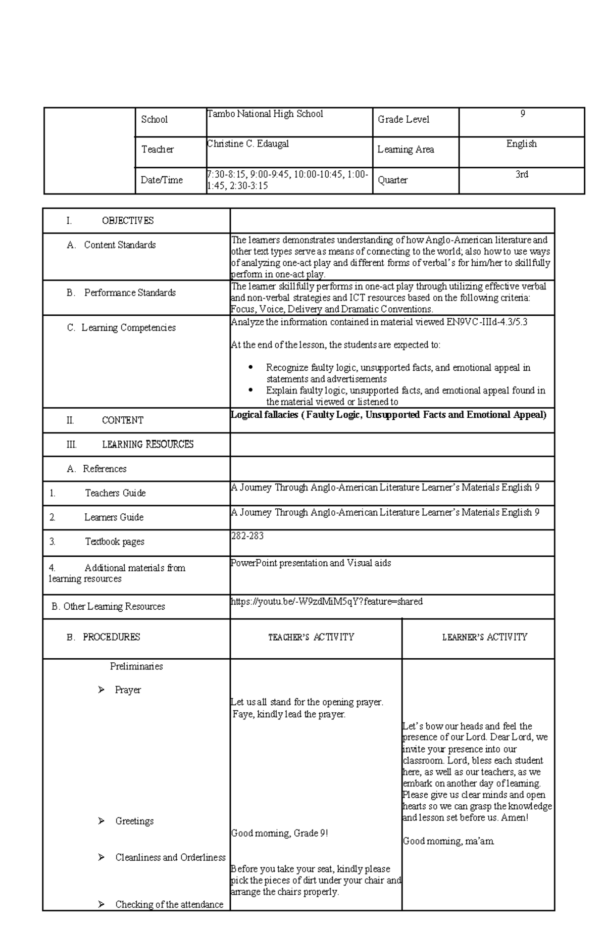 Logical Fallacies[faulty logic, unsupported facts,emotional appeal ...