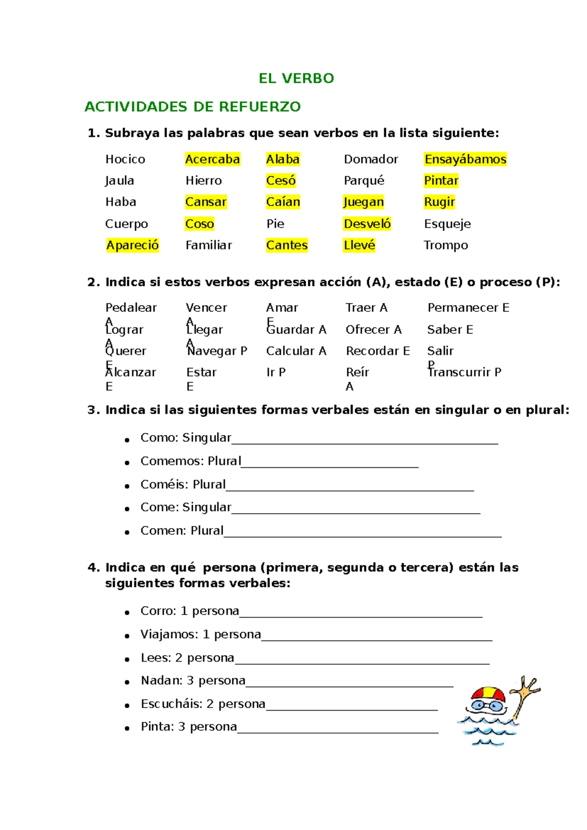 Preterite Verbs: Car, Gar, Zar Rules & Practice Exercises - Studocu