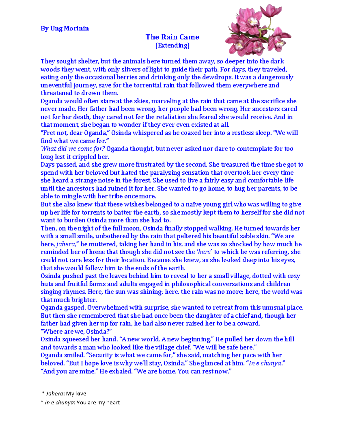 The Rain Came (The End) - It is talking àboutb the end of story called ...