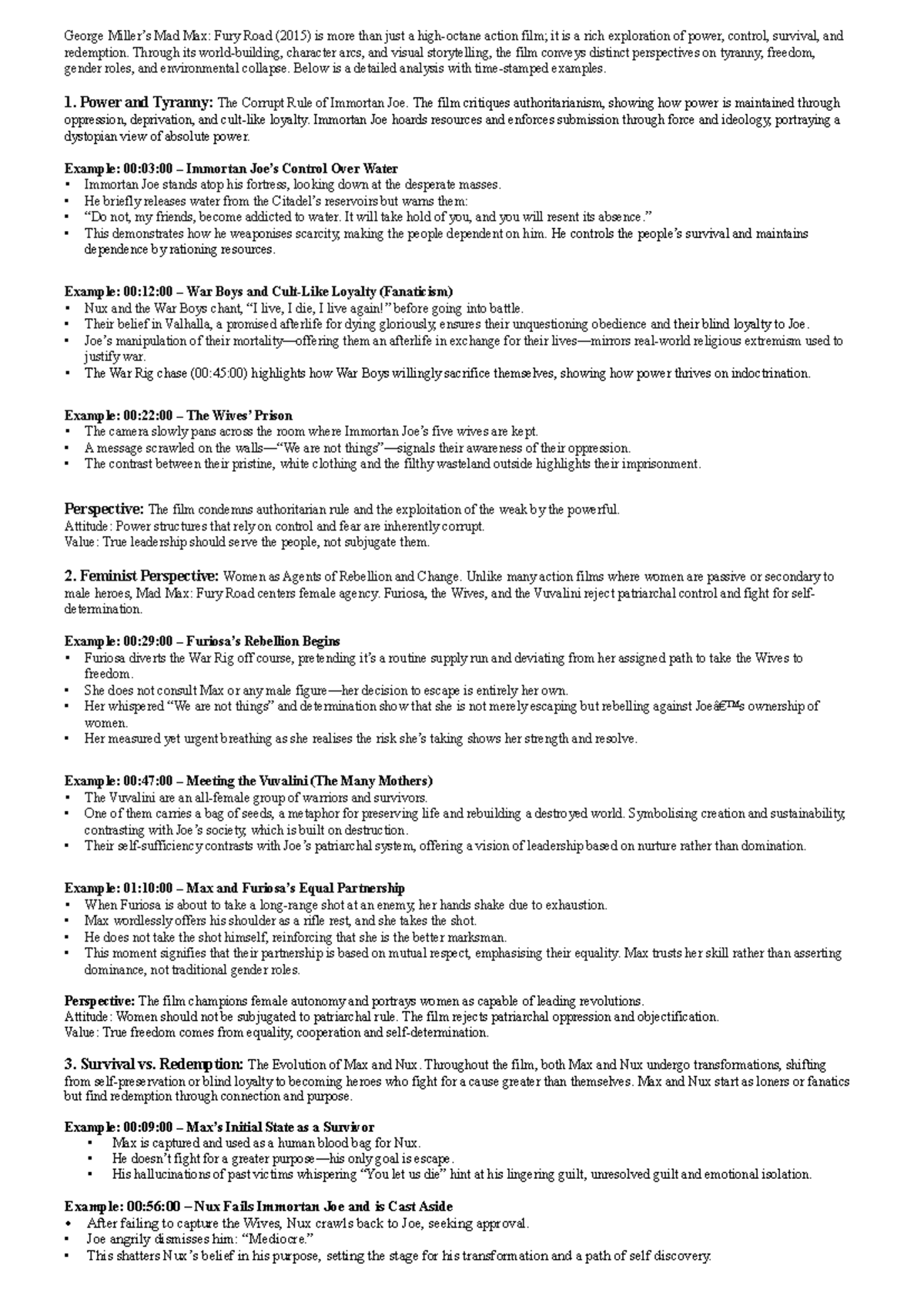 Mad Max: Fury Road (2015) - A Deep Dive into Power, Feminism, and ...