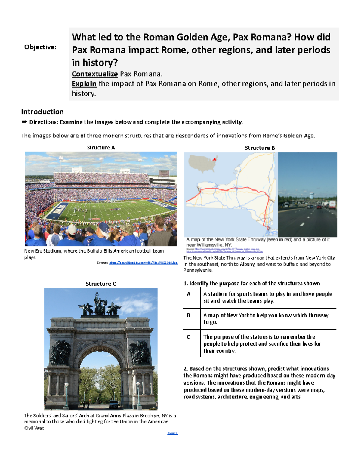 9.3 SQ 23 What led to the Roman Golden Age, Pax Romana How did Pax ...