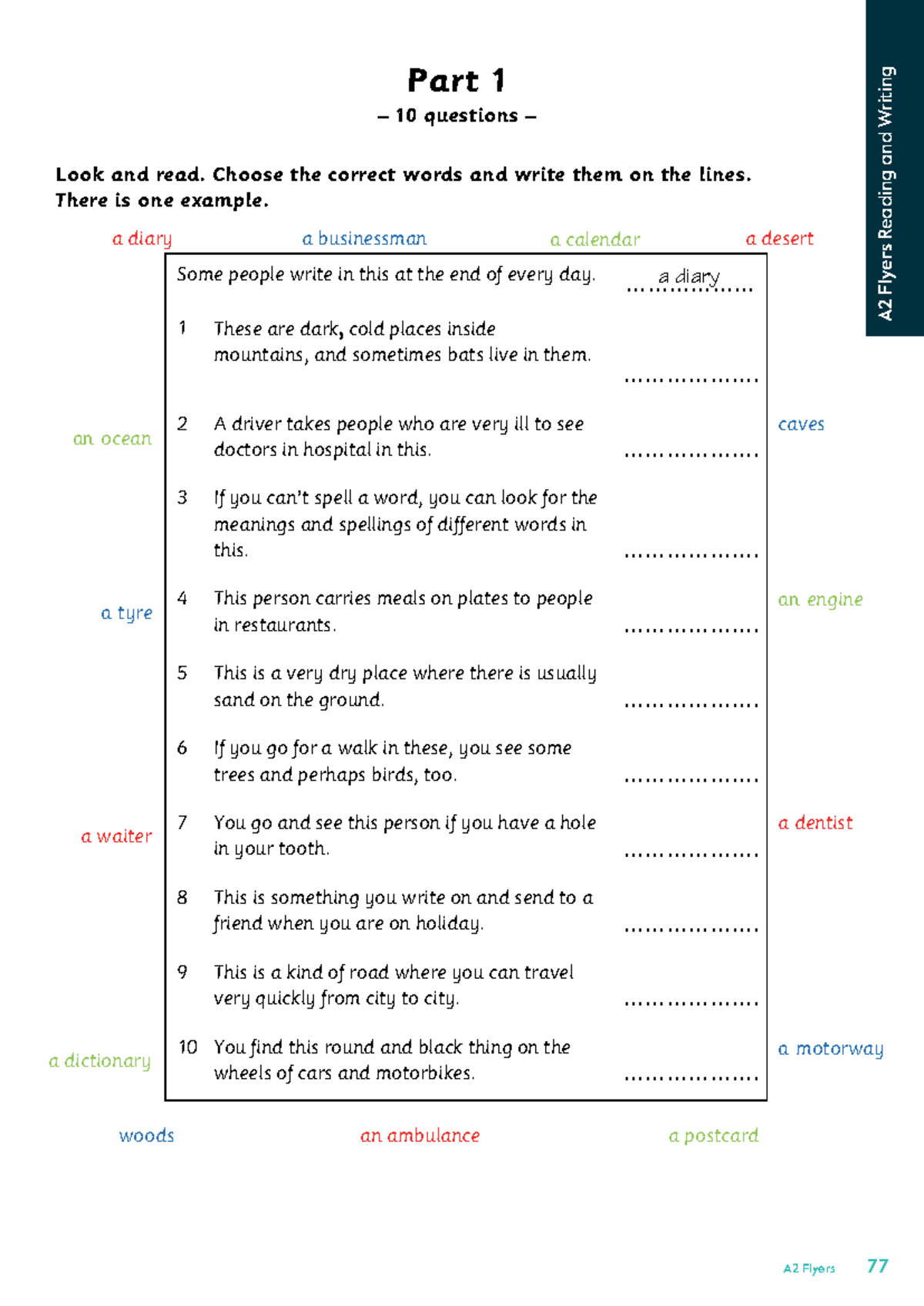 A2 Flyers Sample Paper Volume 2 - Reading & Writing Practice - Studocu