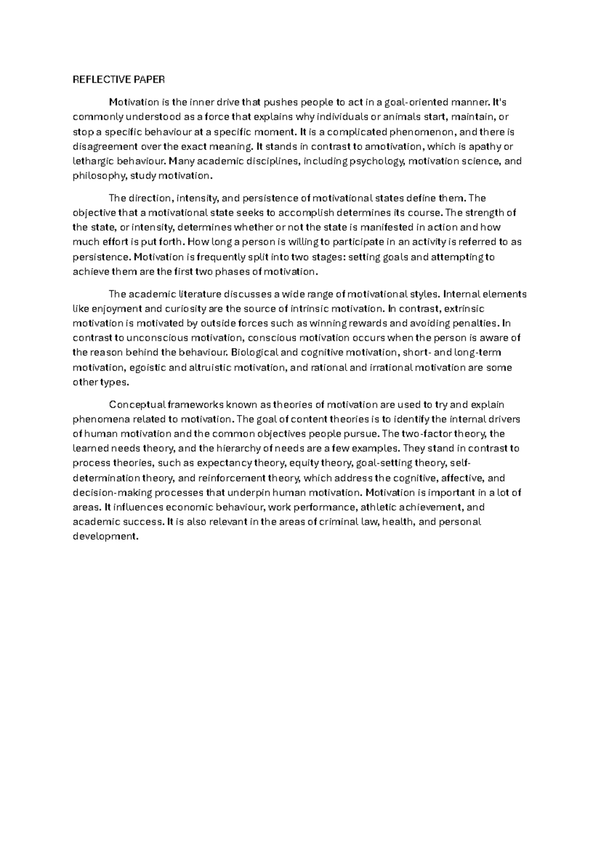 Self Reflection Report on Emotional Intelligence in MGT 430 - Studocu