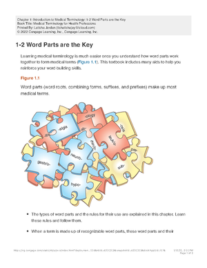 1-2a The Four Types of Word Parts page 4 - Chapter 1: Introduction to ...