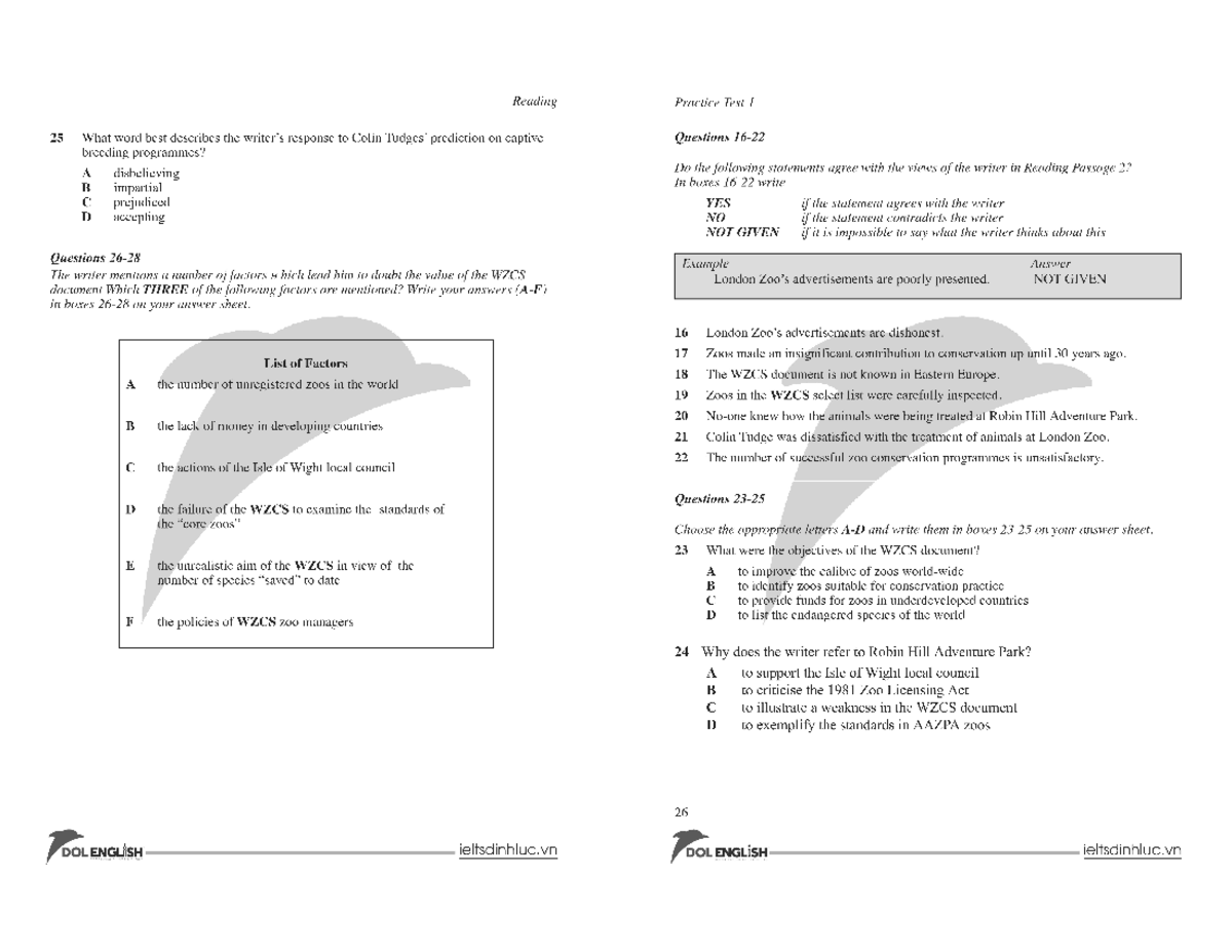 I1 - Ielts practice test - Reading Practice Test 1 25 What word best ...