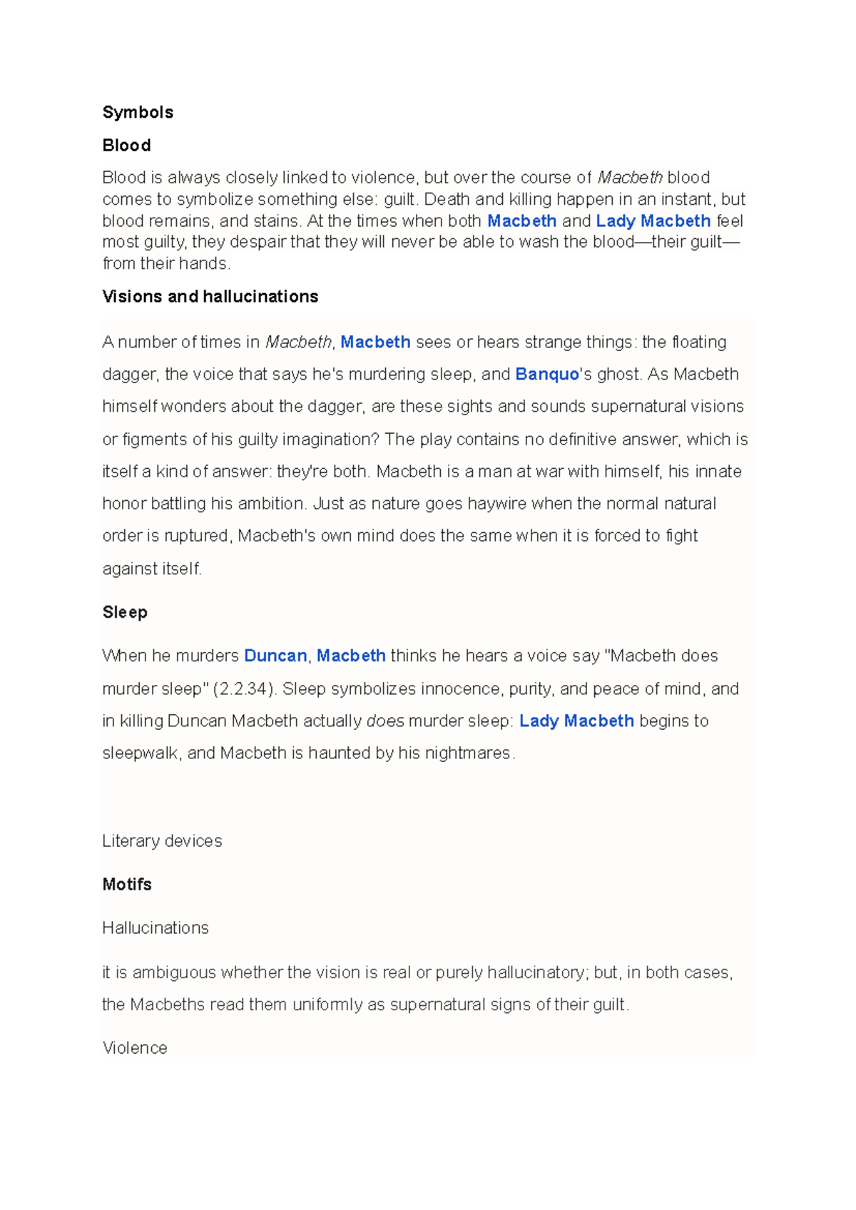 Macbeth: Symbolism of Blood, Guilt, and Prophecy in Shakespeare's Play ...