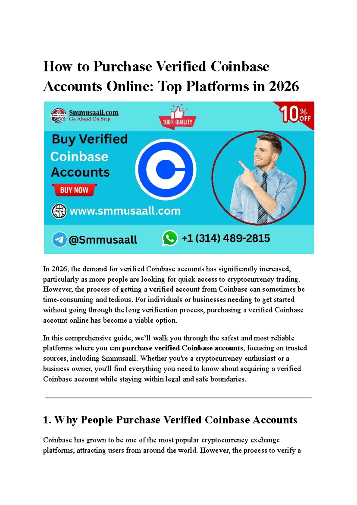Where to Buy Verified Coinbase Accounts Online: A 2026 Guide - Studocu