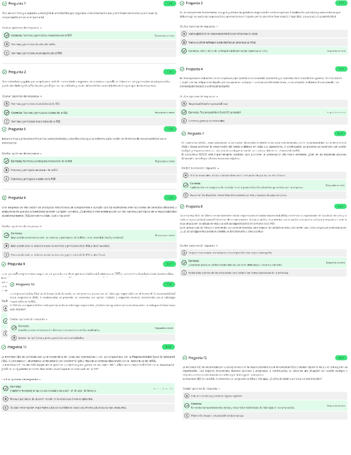 Test 2 RSE: Normas y Principios en Responsabilidad Social Empresarial ...