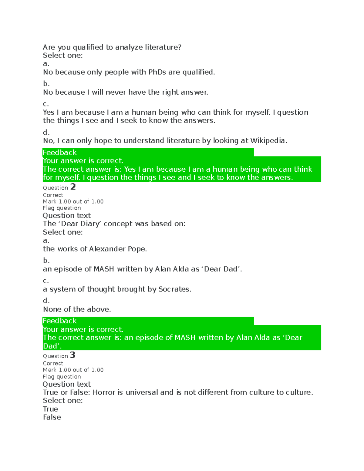 ENGL 1405 Unit 3 Graded Quiz Review - Are you qualified to analyze ...