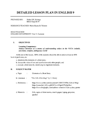 GRAMMATICAL SIGNALS (Problem-Solution) DLP - DETAILED LESSON PLAN ...