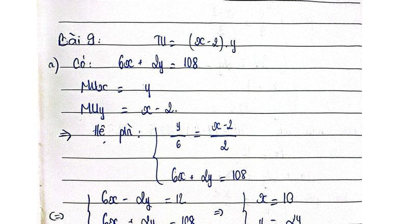 Bai G. a) Co: 60c 2y 108 Mbc y MUy oc 2 - Scanned Notes - Studocu