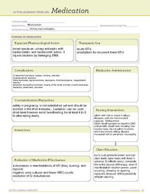 Mannitol ATI medication template 2020 - ACTIVE LEARNING TEMPLATES ...