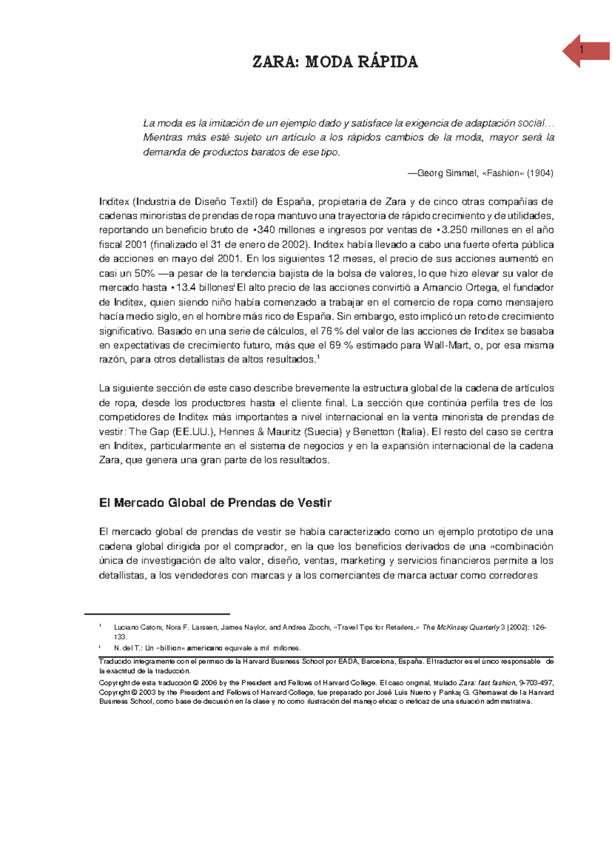 Caso Zara - Moda rápida - Caso Zara en español - ZARA: MODA RÁPIDA La ...