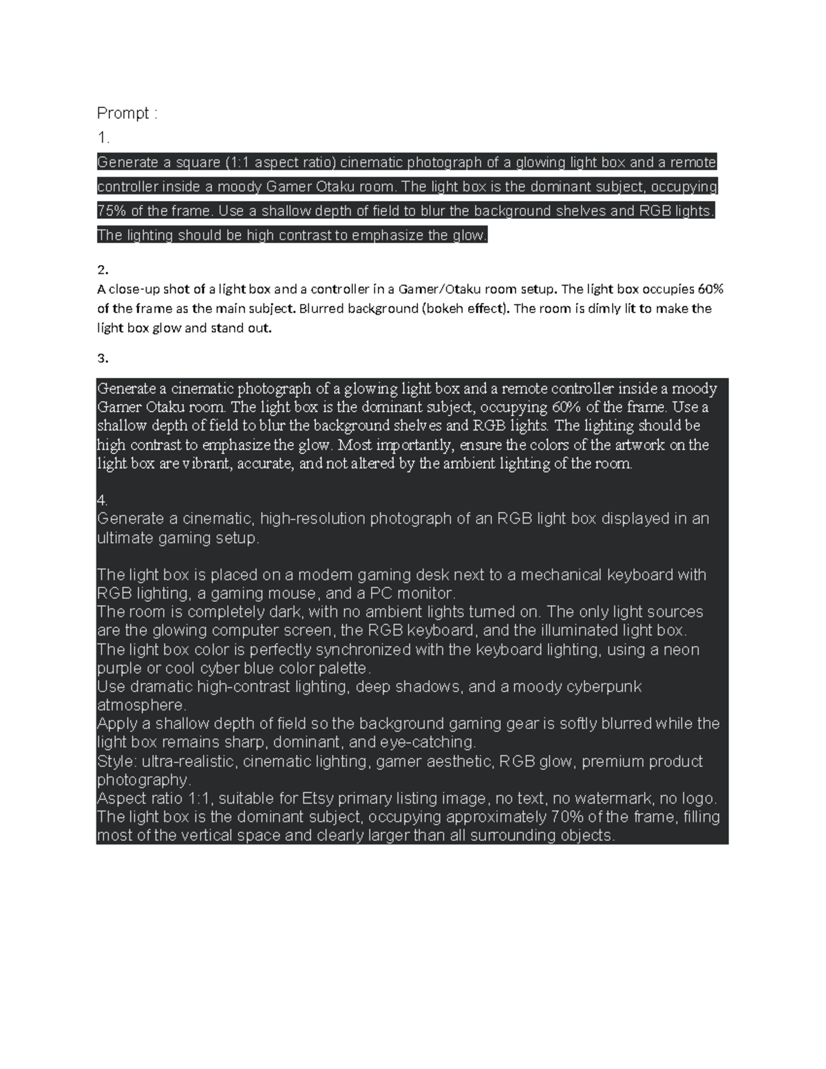 Cinematic Photography of RGB Light Box in Gamer Otaku Room - DMM - Studocu