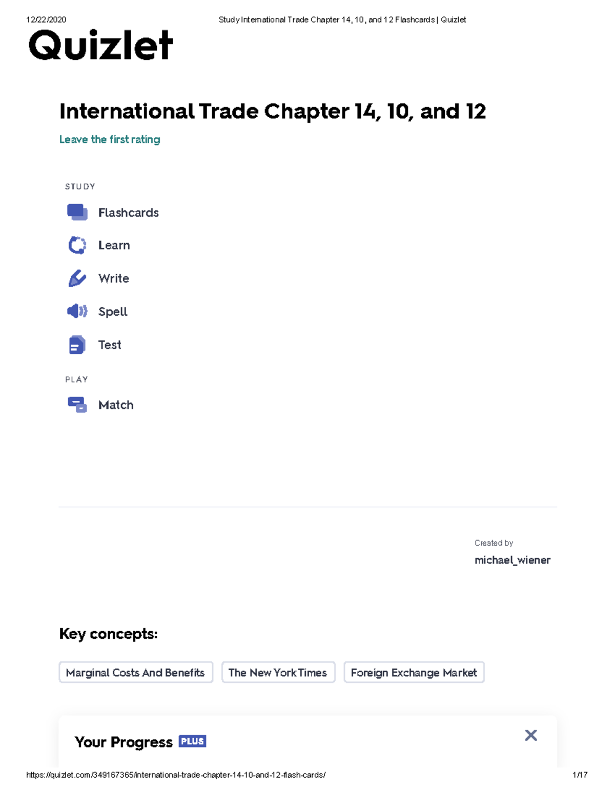 International Trade Flashcards for Chapters 14, 10, and 12 Study Guide ...