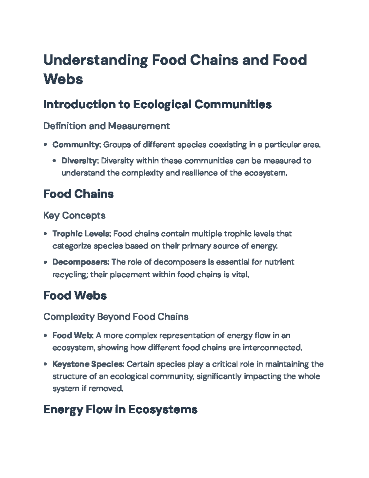 Understanding Food Chains and Food Webs in Ecology: Key Insights ...