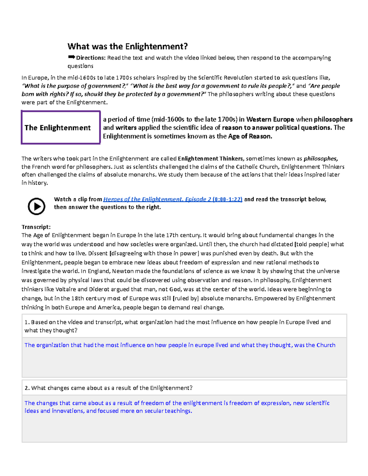 NYS Global History & Geography: Historical Circumstances of the ...
