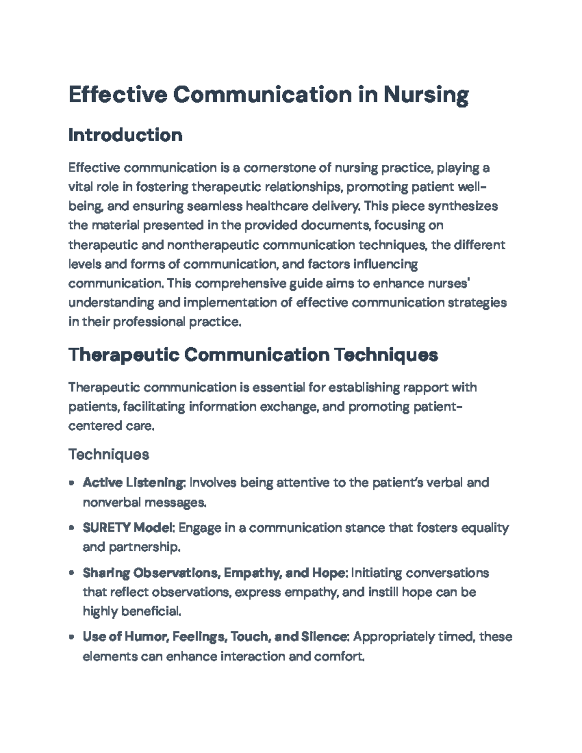 Nursing Communication Strategies: A Guide for Effective Practice ...